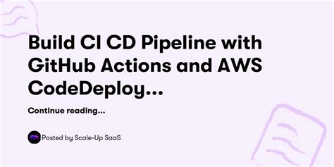 build ci cd pipeline with github actions and aws codedeploy to deploy node js app zero t