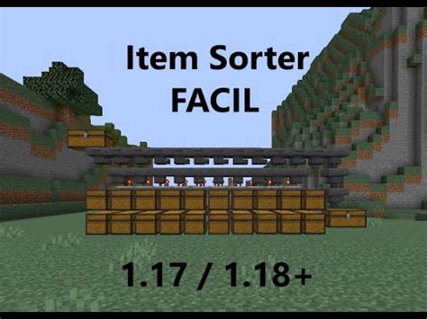 Ordenador De Objetos Automatico ITEM SORTER Minecraft JAVA 1 17 1 18