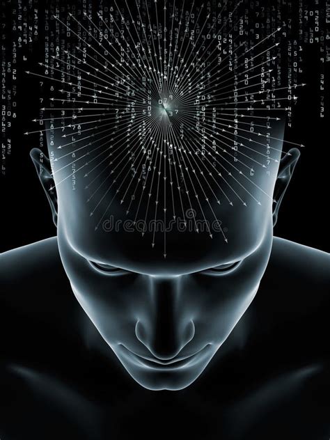 Composi O Da Mente Humana Ilustra O Stock Ilustra O De Numeral