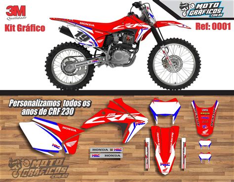 Kit Gr Fico Adesivo Crf M Enduro E Motocross