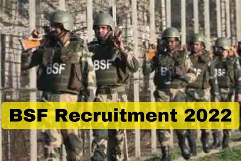 BSF Head Constable Recruitment 2022 Apply For 1312 Posts At Rectt Bsf