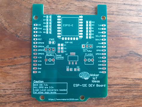 Esp E In Arduino Form Factor Maker And Iot Ideas