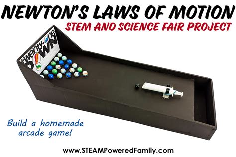 Newton S Laws Of Motion Diy Arcade Game Science Fair Project