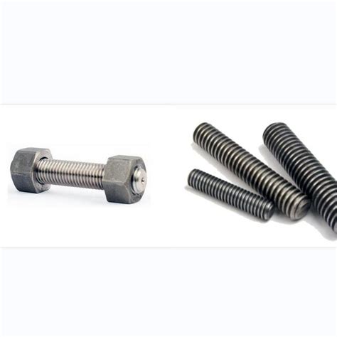 Super Duplex Stainless Steel Uns S32760 2 1 4 290mm Stud Bolt With Nut