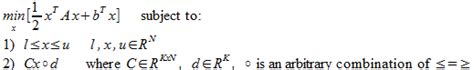 Constrained Quadratic Programming ALGLIB C And C Library