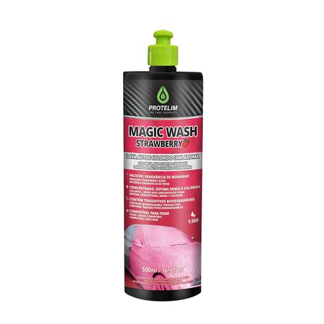 Lava Auto Magic Wash Strawberry 500ml Protelim Loja Mais Brilho