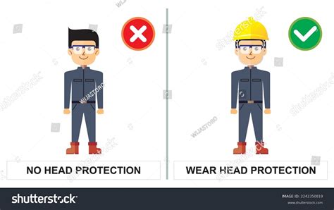 Workplace Safety Notice Dos Donts Practice Stock Vector Royalty Free