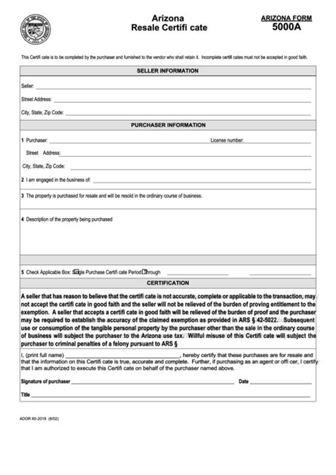 Az Form A Fillable Printable Forms Free Online