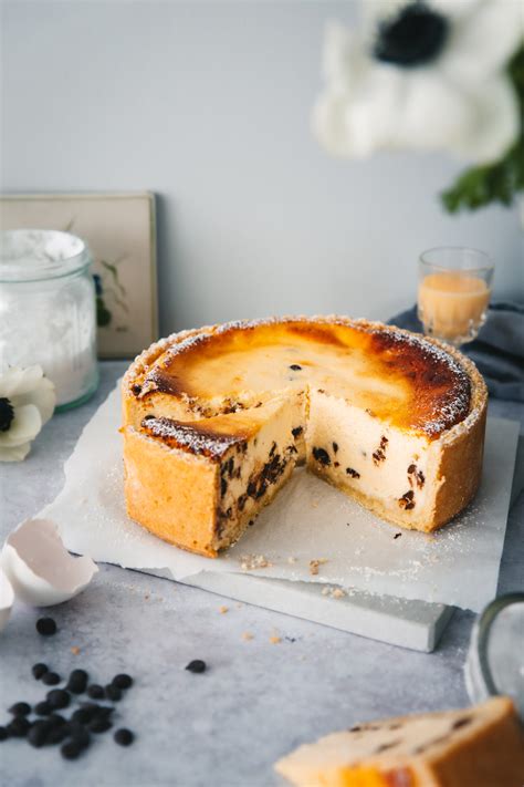 Eierlikör Käsekuchen mit Schokostückchen Hey Foodsister