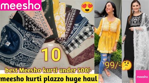 Meesho Chikankari Cotton Kurti Haul With Tryon Meesho Summer Kurti