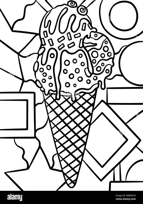 Helado Para Colorear Im Genes Vectoriales De Stock Alamy