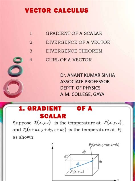 vector calculus pdf divergence gradient