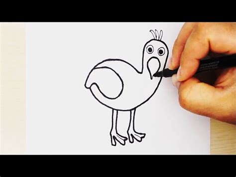 How To Draw OPILA BIRD Garten Of Banban 4 Easy Drawing