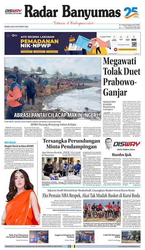 E Paper Senin Legi Oktober Radar Banyumas Digital Edition