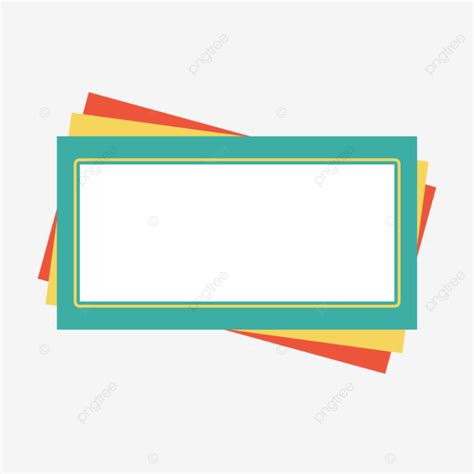 Simple Colorful Textbox Textbox Text Box Design PNG Transparent