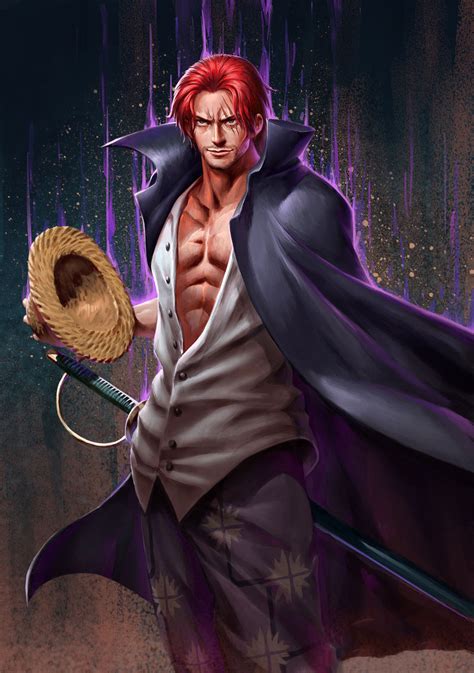 Shanks The Red Haired Pirate From One Piece