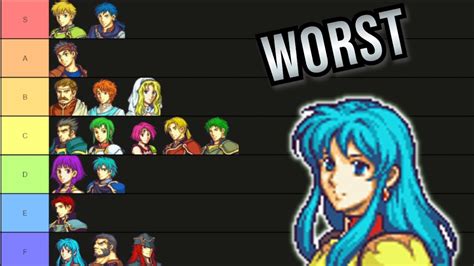 The WORST Sacred Stones Tier List YouTube