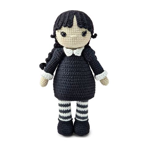 Amigurumi Wednesday Doll Crochet Pattern Printable PDF Amigurumi