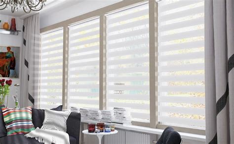 Grandekor Store Enrouleur Jour Nuit De Double Tissu 105 X 150 Cm LxH