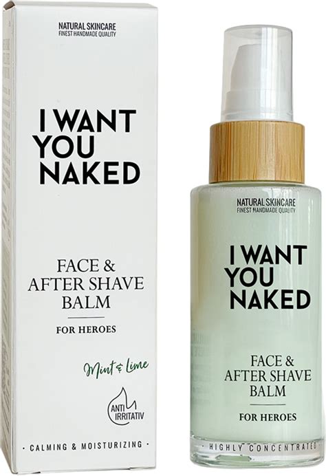 I Want You Naked For Heroes Face After Shave Balm Ml Boutique