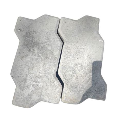 Concrete Mixture In M35 Gray Zig Zag Interlocking Tiles Thickness 50