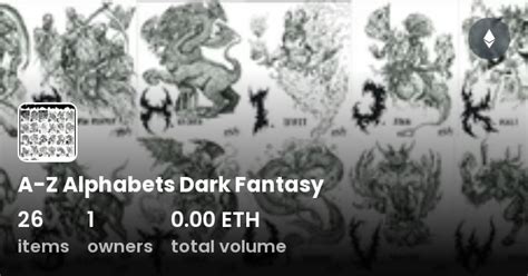 A Z Alphabets Dark Fantasy Collection Opensea