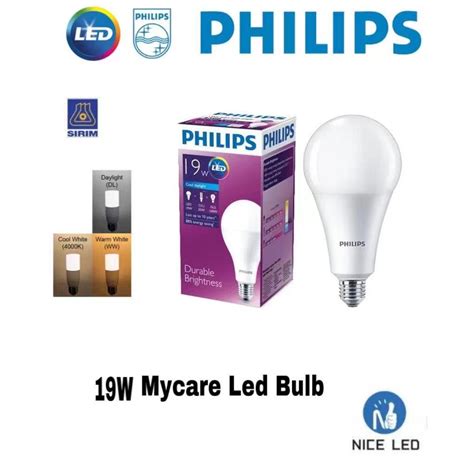 Philips 19w Mycare LED Bulb E27 Shopee Malaysia