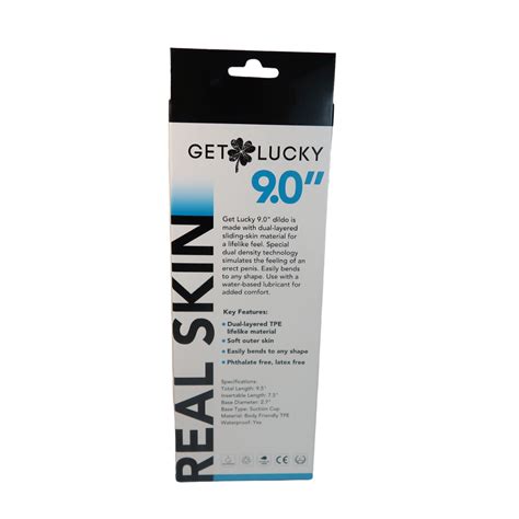 Get Lucky Mega Man Dual Density Real Skin Dildo