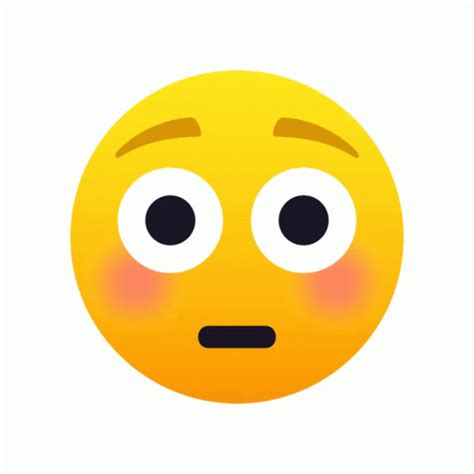 Flushed Face Joypixels Sticker Flushed Face Joypixels Looking