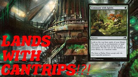 LANDS WITH CANTRIPS Gruul Lands With Commune With Spirits And Dark