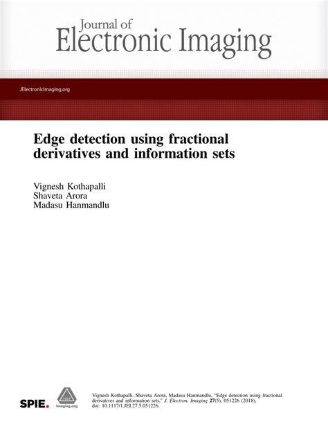 pdf edge detection using fractional derivatives and information sets