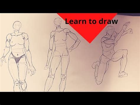 Learn To Draw Dynamic Poses Easy Youtube