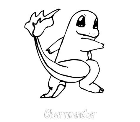 Coloriage Pokémon Salamèche télécharger et imprimer gratuit sur