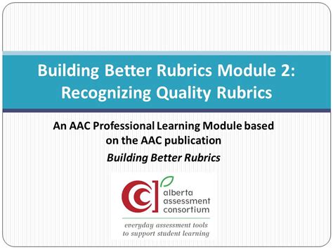 An AAC Professional Learning Module Based On The AAC Publication