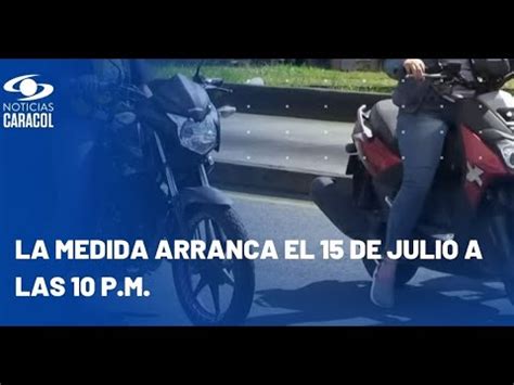 Por piques ilegales se decretó toque de queda para motos en