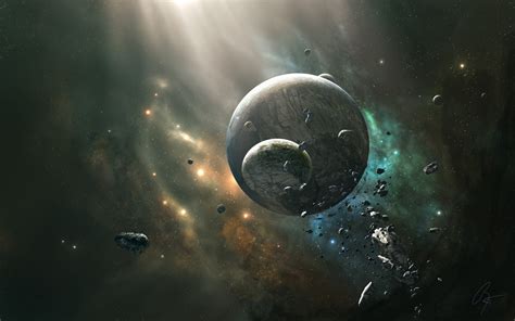 Papel De Parede Planeta Nebulosa Atmosfera Universo JoeyJazz