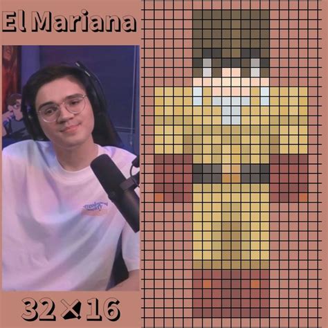 El Mariana Skin Minecraft Imagenes Cuadriculadas Dibujos Pixelados