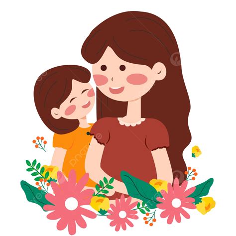 Feliz Dia De Las Madres Vectores PNG dibujos Madre Día De La Madre