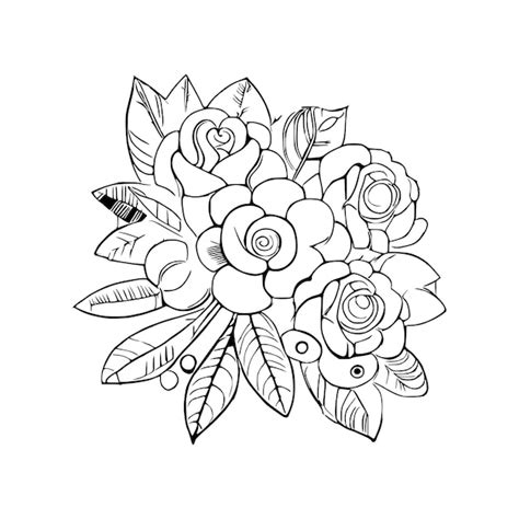 Hermosas rosas libro para colorear rosas página para colorear rosas
