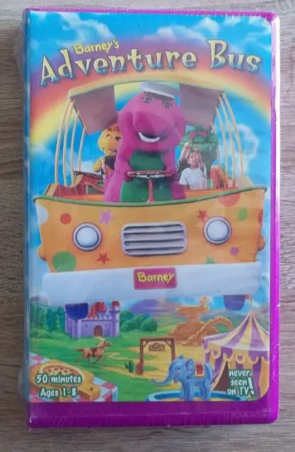 BARNEY BARNEYS Adventure Bus VHS 1997 Clam Shell New Sealed 13