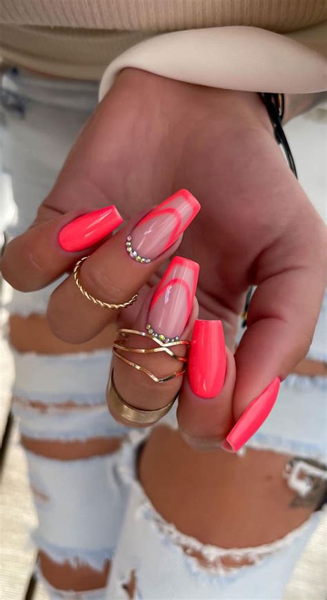 30 Light Up Your Nails With Electric Energy For Summer Double French