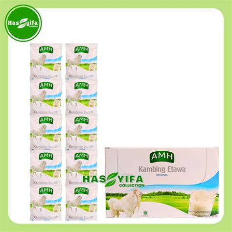 Jual Susu Bubuk Kambing Etawa Amh Rasa Original Kemasan Box Isi 10