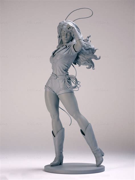 Wonder Woman Super Girl 3D Model Ready To Print STL