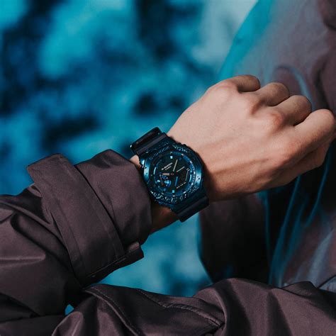 Reloj G SHOCK GM 2140GEM 2A Resina Acero Hombre Azul Btime