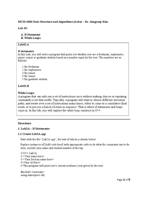 mcis 6204 data structure and algorithms labs day2 pdf