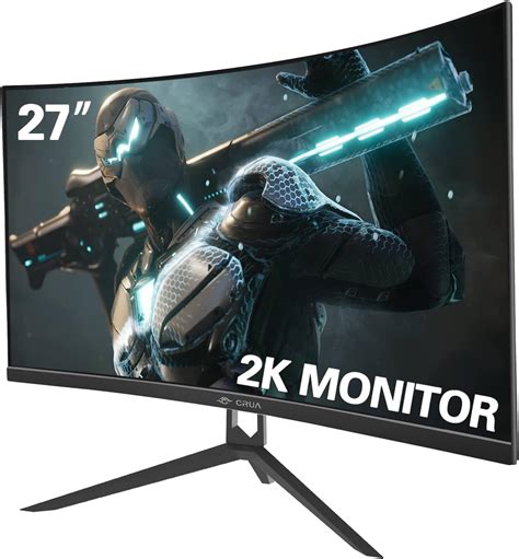 CRUA 27 Curved Gaming Monitor QHD 2560x1440P 2K 144Hz 165Hz 1800R 99