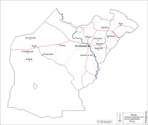 Nínive Mapa gratuito mapa mudo gratuito mapa en blanco gratuito