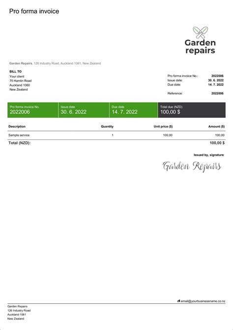 Proforma Invoice Template Made Easy Free Editable Billdu