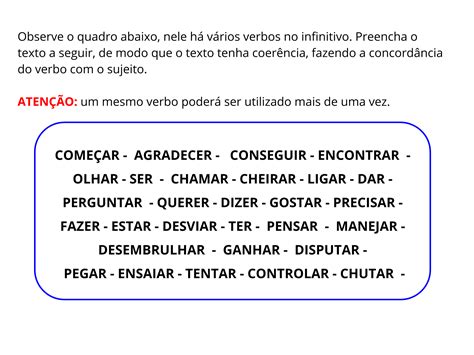 Concordância verbal Planos de aula 4º ano Língua Portuguesa
