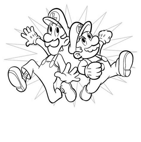 Mario And Luigi Rpg Coloring Pages Clip Art Library